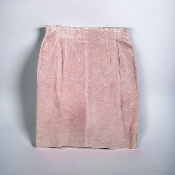 Lord & Taylor | Skirts | Lord Taylor Suede Vintage Pencil Skirt Pink Sz ...